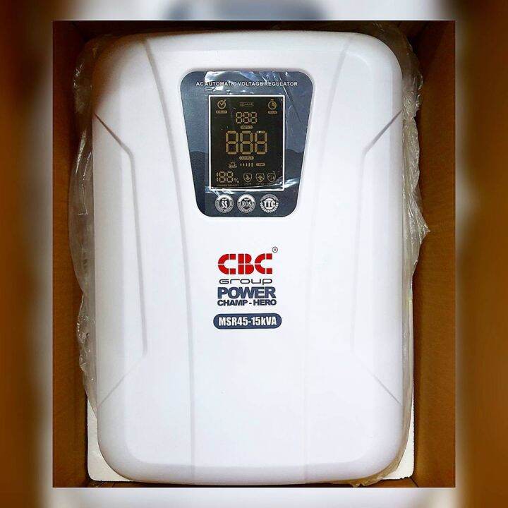 CBC เครื่องปรับแรงดันไฟฟ้าอัตโนมัติ รุ่น MSR70-15KVA (SINGLE PHASE) จอแดงผล LED สามารถรับแรงดัน ...