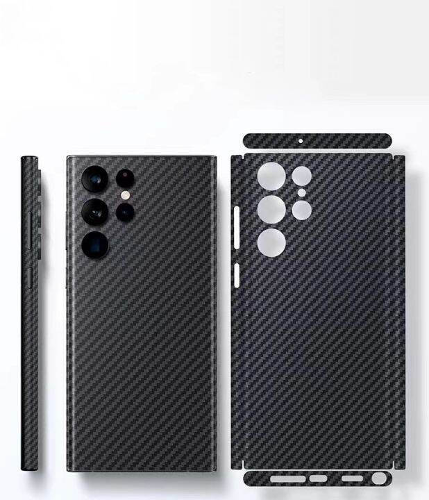 3M Carbon Fiber Decal Skin for Samsung Galaxy S23 S22 S21 Ultra Grain ...