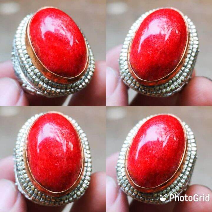 Batu akik natural Red Coral Marjan asli | Lazada Indonesia