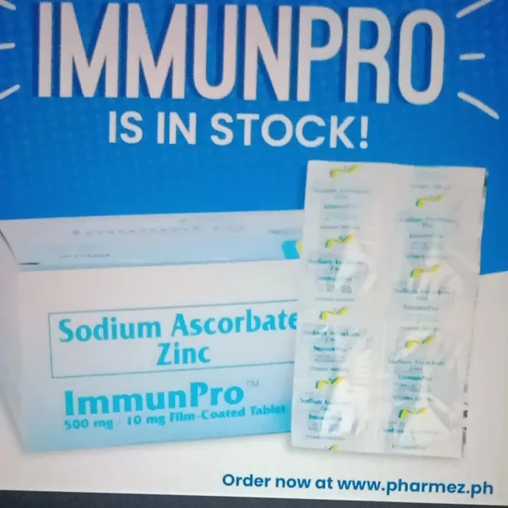 Immunpro po vitamin C (SODIUM ASCORBATE + ZINC )100Pcs per box | Lazada PH