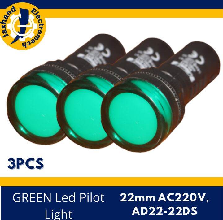 Led Pilot Light Green 22mm AC220V, AD22-22DS (3 Pieces / Set) | Lazada PH
