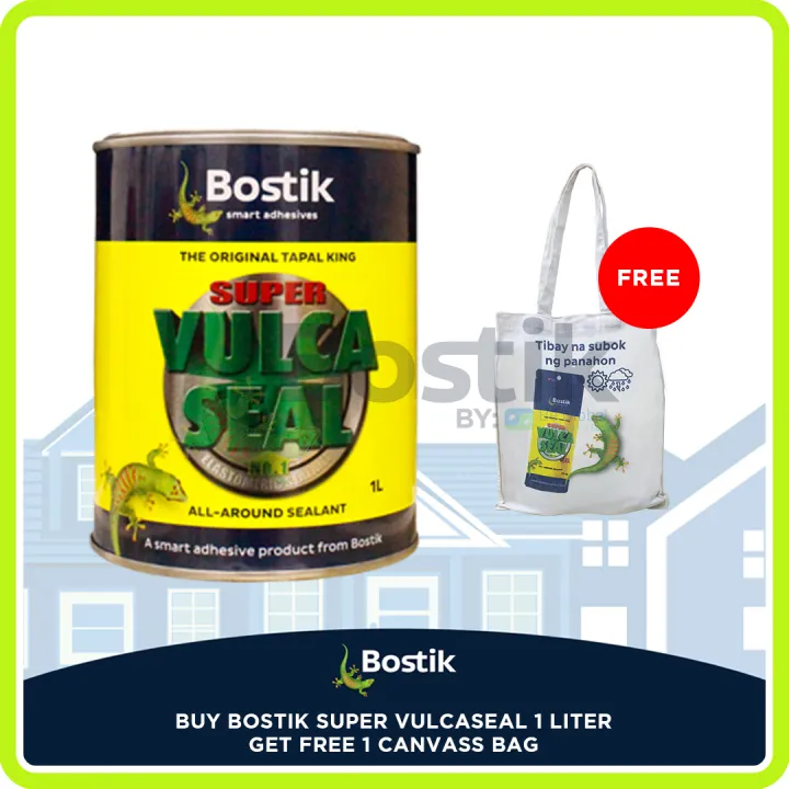 Buy Bostik Super Vulcaseal 1 Liter Get Free 1 Canvass Bag | Lazada PH