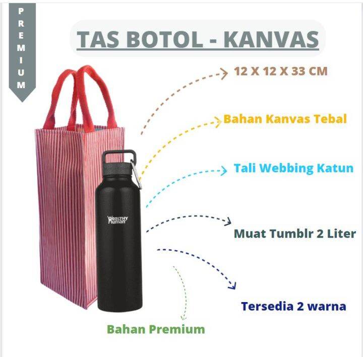 tas air minum tas botol 1.5 tas botol minum 1.5 | Lazada Indonesia