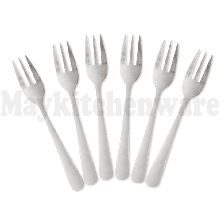 Garpu Kecil Stainless Steel Set 6pcs Alat Makan Tebal Fork Forks Silver ...