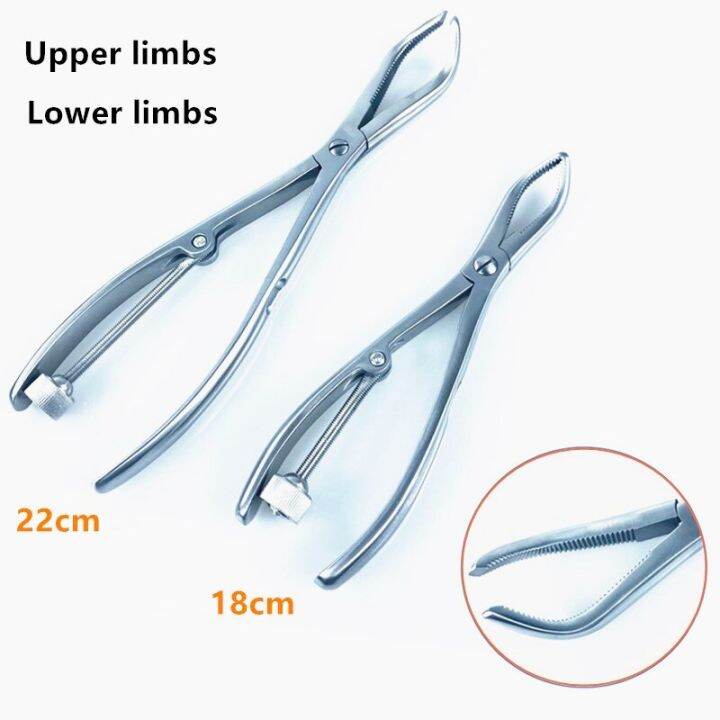 Upper/Lower Bone Reduction Forceps Serrated Jaws Veterinary Orthopedic ...