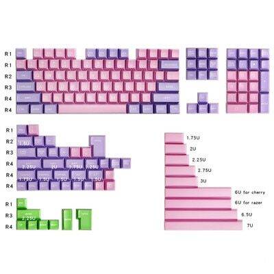 159 keys full set SA profile Showa Hana keycaps ABS double shot keycap ...