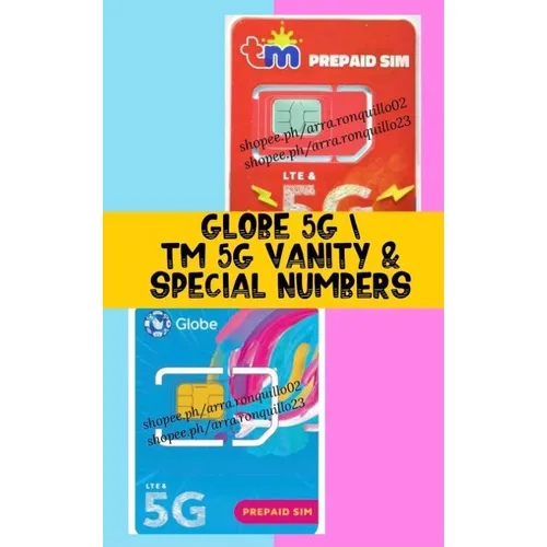 Globe / TM 5g VANITY NUMBERS SIM CARD (2) | Lazada PH