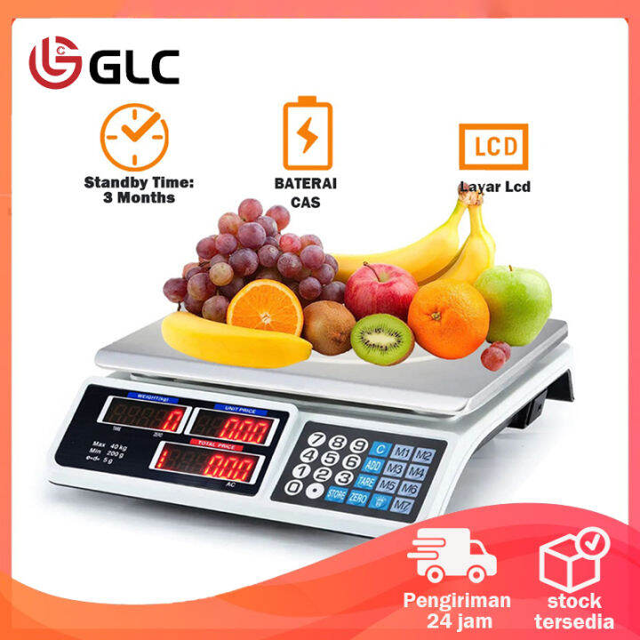 Timbangan Buah Digital 40kg Double Display Digital Computing Scale | Lazada Indonesia