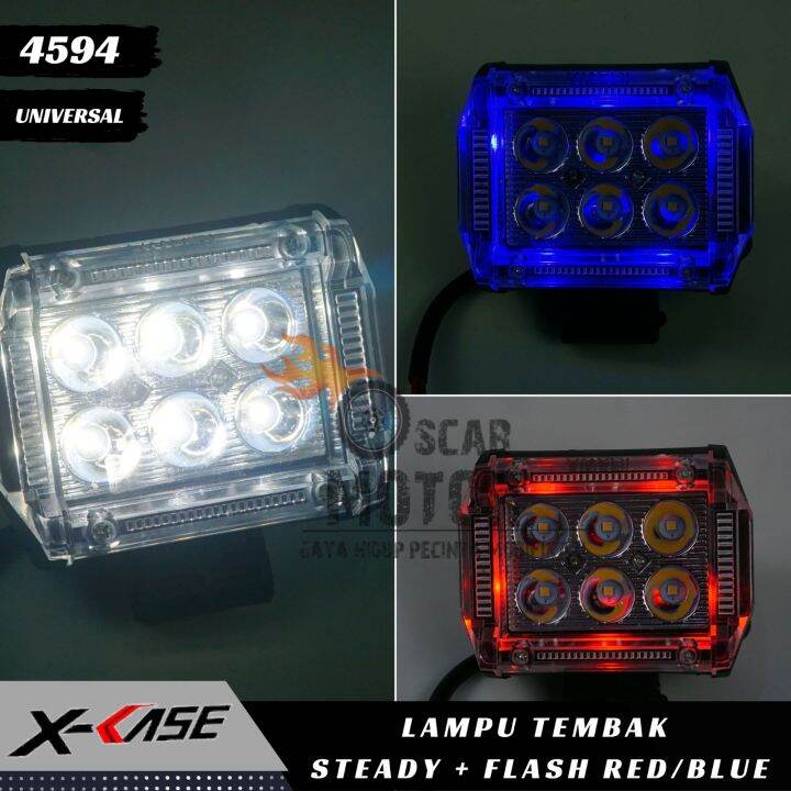 Lampu LED CWL 6 Mata RGB Standby Angel Tembak Sorot Motor Senja Angle Universal | Lazada Indonesia