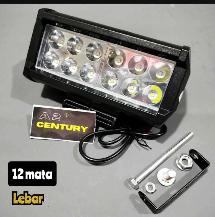 Lampu Tembak Sorot 24 Volt LED CWL 12 Mata BESI CREE Truk Bus Canter ...