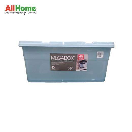 MEGABOX Storage Box 34 Liters (Trans Blue Trans Clear) | Lazada PH