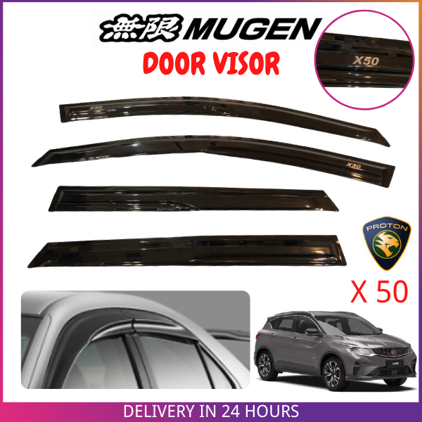 Proton X50 / X-50 / X 50 MUGEN DOOR VISOR AIR PRESS SUN VISOR ...