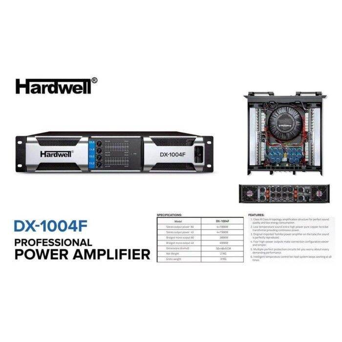 Power Amplifier Hardwell Dx1004 Original Ampli 4Ch ClassH Dx 1004 ( Bayar Ditempat ) | Lazada ...