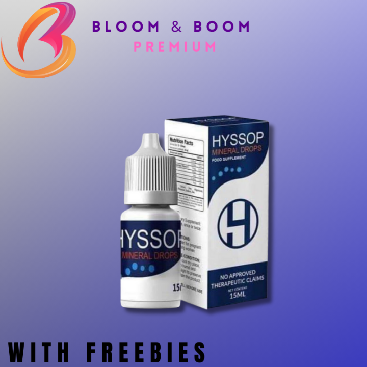 PHC03-A BOTTLE HYSSOP MINERAL EYE DROPS 15ml each dropper For Clear ...