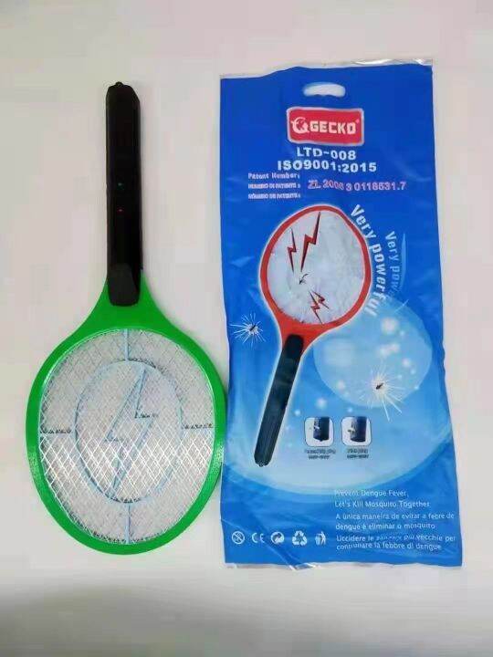 Geckko Rechargeable Electric Mosquito Fly Swatter Racket Bat LTD-008 ...
