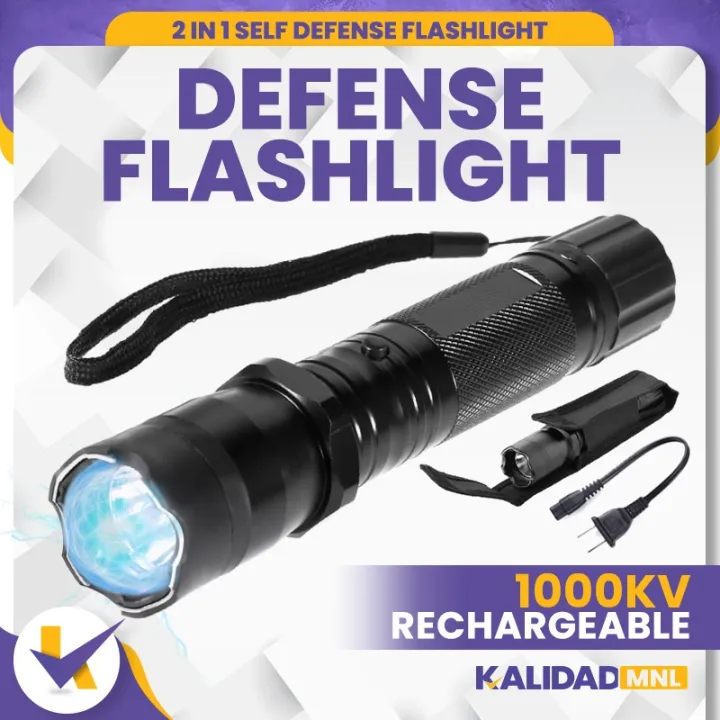 Very bright！ 2 in 1 Rechargeable Powerful LED Tactical Safety ...