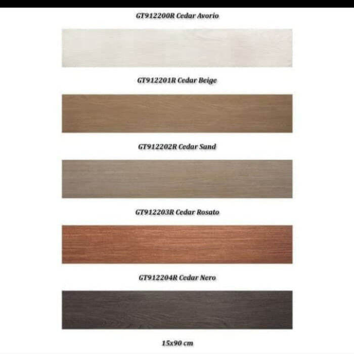 granit lantai motif kayu 15x90 textur matte by roman | Lazada Indonesia