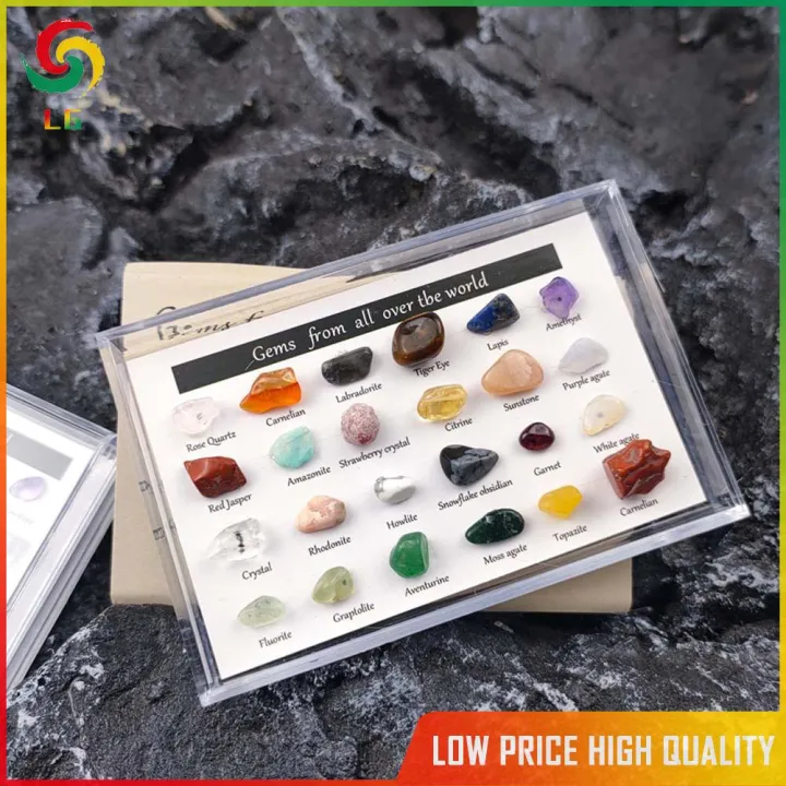 1 Set Natural Quartz Color Gemstone Crystal Rough Stone Mineral ...