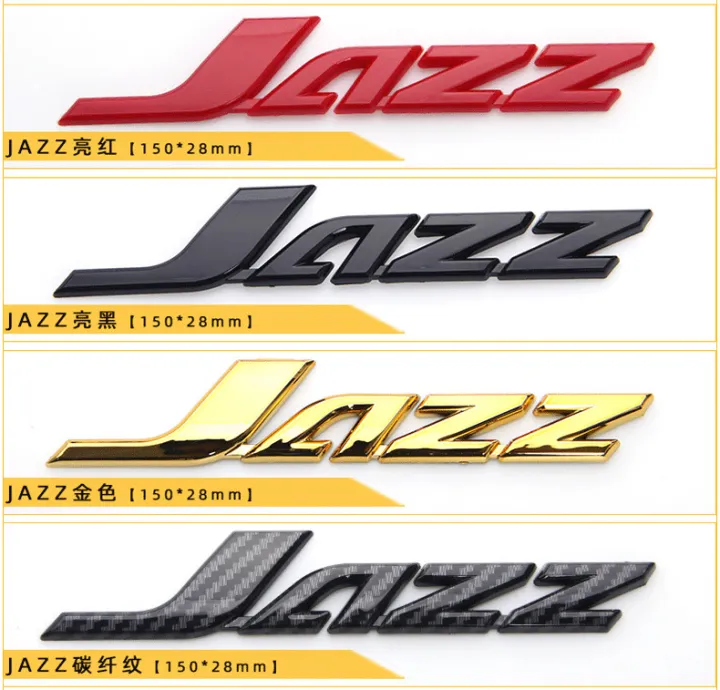 For Honda Jazz letter emblem sticker Rear trunk logo English badge ...