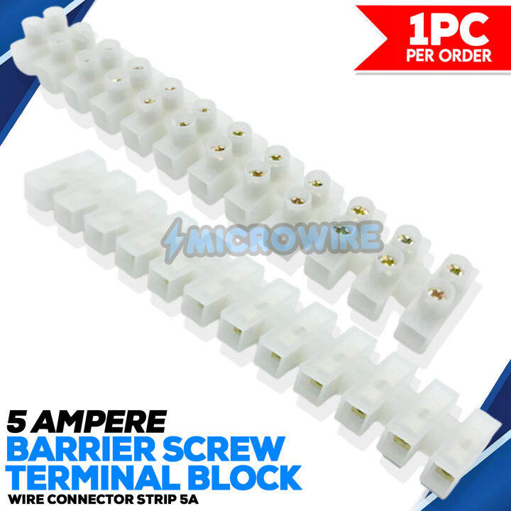 Barrier Screw Terminal Block Wire Connector Strip 5A | Lazada PH
