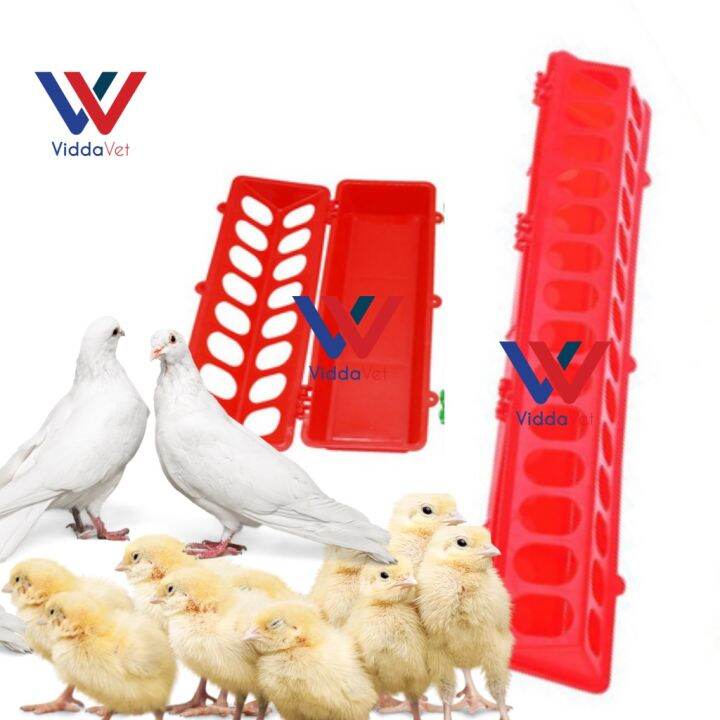 No Waste Feeder Flip Top Poultry Feeder Trough - No Waste Spill Proof ...