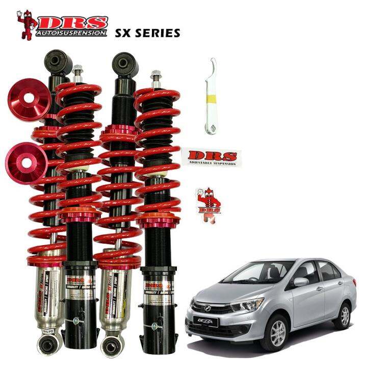 DRS SUSPENSION ADJUSTABLE HIGH LOW BODYSHIFT PERODUA BEZZA | Lazada