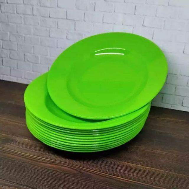 Piring bahan melamin asli ukuran 9 inc | Lazada Indonesia