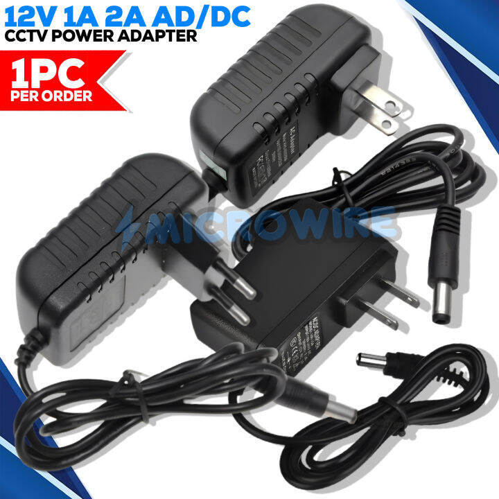 12V 1A 2A AD/DC CCTV POWER ADAPTER adaptor (Toshiba Quality) | Lazada PH