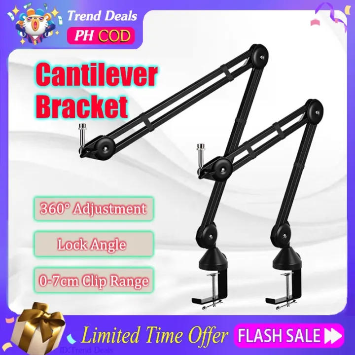 Heavy Duty Microphone Stand Adjustable Suspension Boom Arm With Built ...