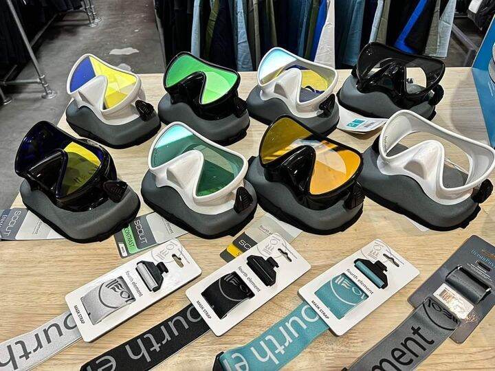 NEW+++ Fourth element_SCOUT MASK_หน้ากากดำน้ำ can choose color straps ...