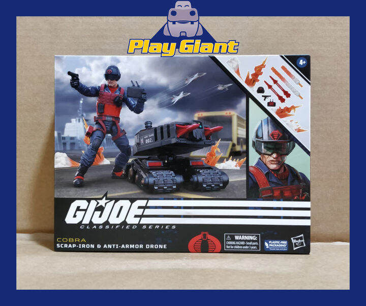 G.I. Joe Classified Series Scrap-Iron & Anti-Armor Drone Action Figure ...
