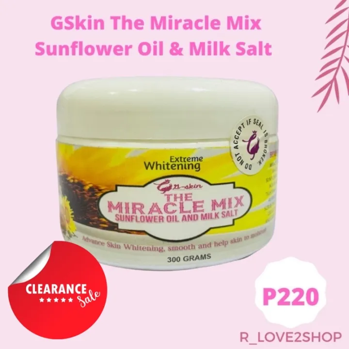 The Miracle Mix Sunflower Oil and Milk Salt By GSkin | Lazada PH