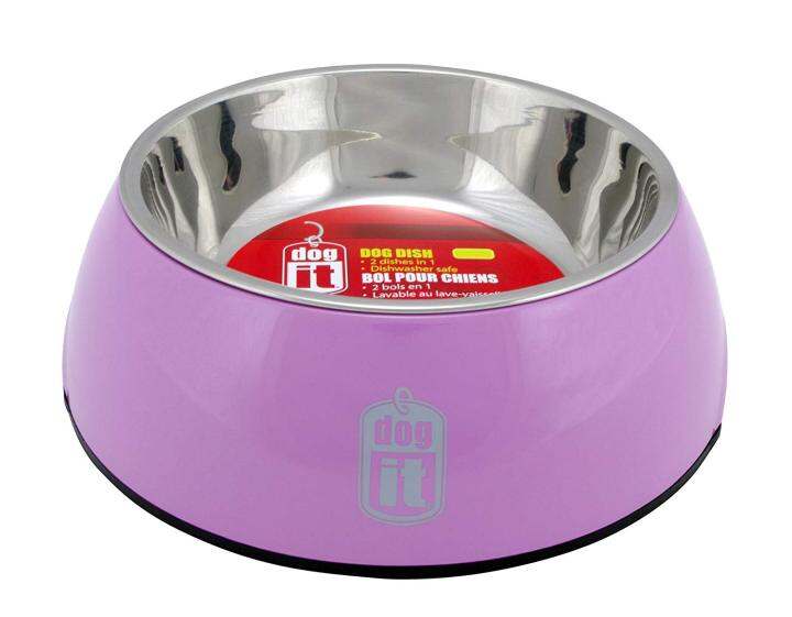 Dogit 2in1 Pet Bowl with Stainless Steel Large 1.6L Pink | Lazada PH