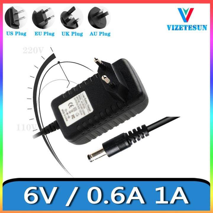 DC 6V 3.6W/6V 600MA Power Adapter 6V 1A Electronic Blood Pressure ...