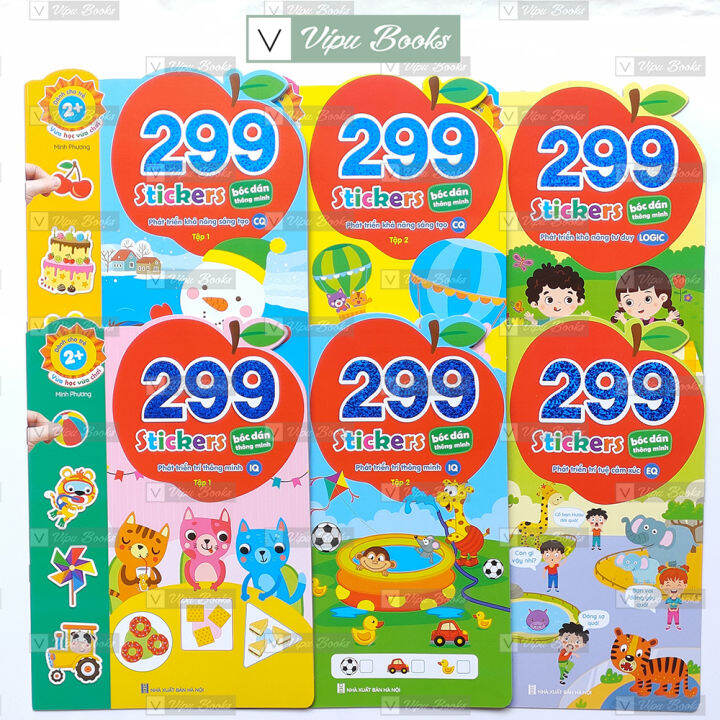 Sách - 299 Stickers Bóc Dán Thông Minh - Phát Triển Trí Tuệ Cảm Xúc EQ ...