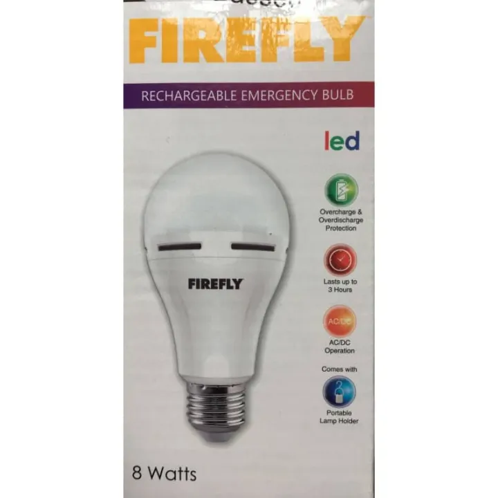Firefly Rechargeable Emergency Bulb 8w (FEL108DL) | Lazada PH