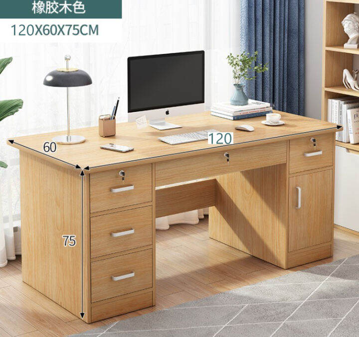 120cm x 60cm Office Computer Desk Desktop Table with Drawers and Three Key Locks | Lazada PH