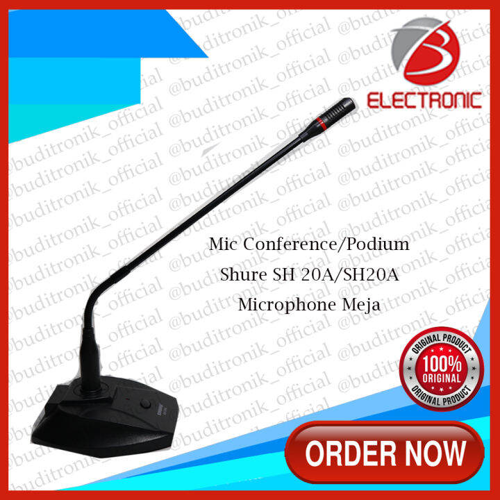 Shure Sh-20A / Mic Meja / Mic Podium / Microphone Shure | Lazada Indonesia