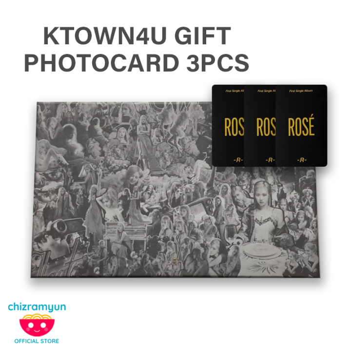 Rosé Album -R- First Single BlackPink Official First Press Ktown4u POB ...