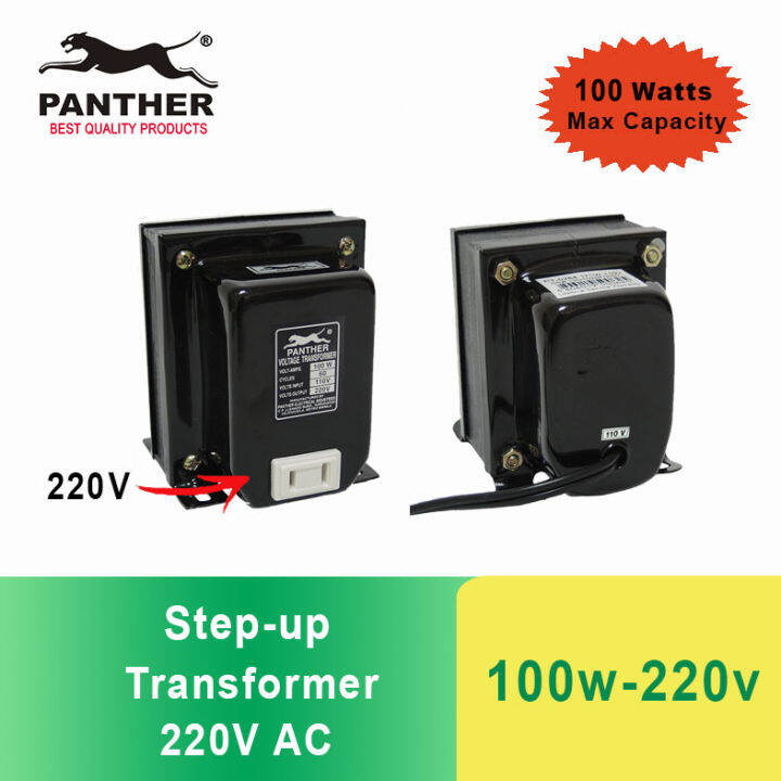 Panther 100w-220v Step-up Transformer 100 Watts Input 110VAC Output ...