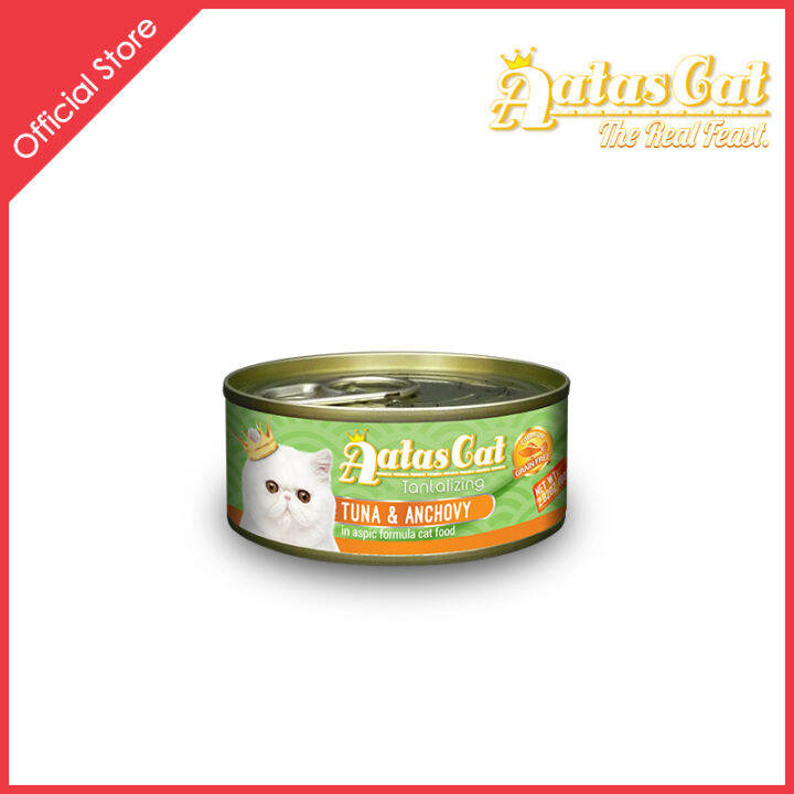24X Aatas Cat Tantalizing Tuna & Anchovy 80gm in Aspic Formula | Lazada