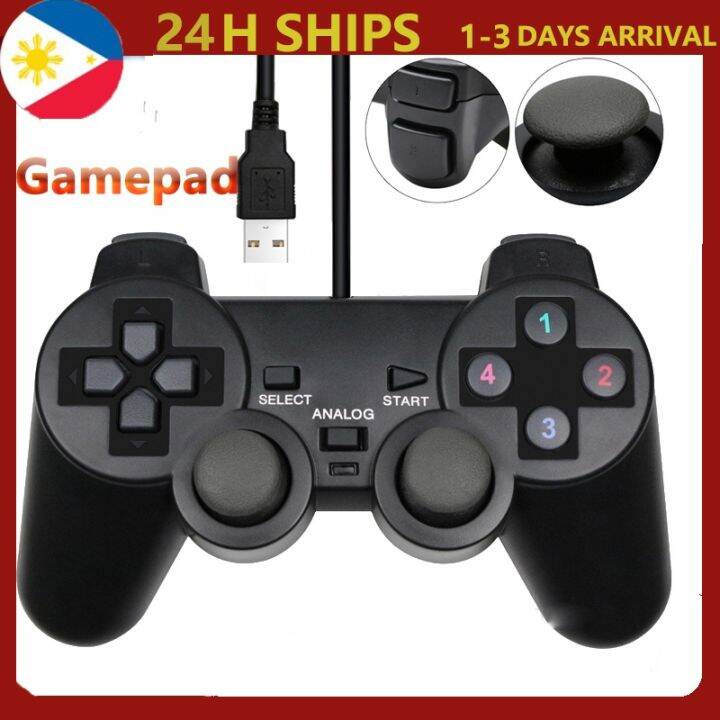 Mobile Gamepad Joystick PS2 Gamepad USB Wired Gaming Controller Trigger ...