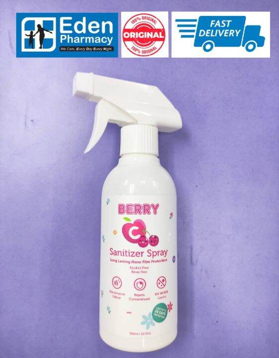 BerryC Berry C Sanitizer Spray Alcohol free rinse free ( 300ml ) | Lazada