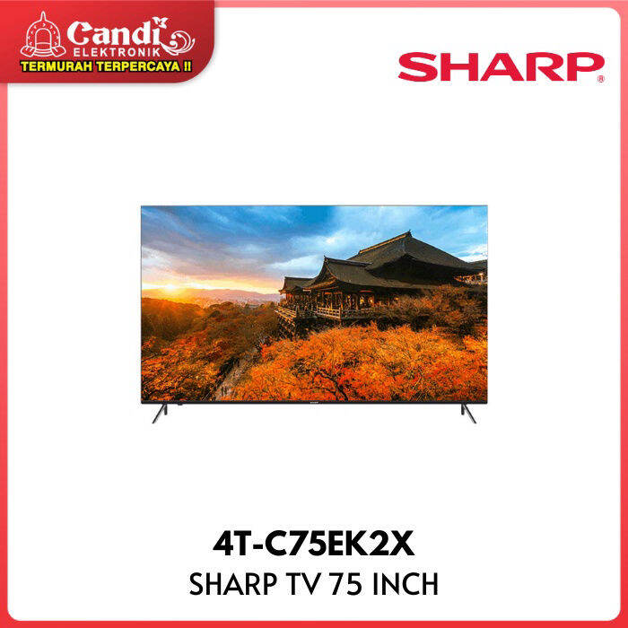 SHARP Smart Android TVLED 75 Inch 4T-C75EK2X | Lazada Indonesia
