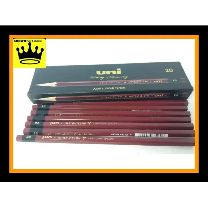 1BOX ORIGINAL UNI WRITING & DRAWING PENCIL (12PCS) | Lazada PH