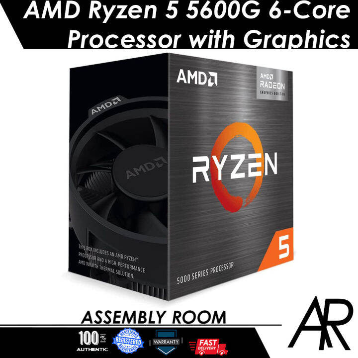 AMD Ryzen 5 5600G Processor 6-Core 12-Thread Unlocked Desktop Processor ...