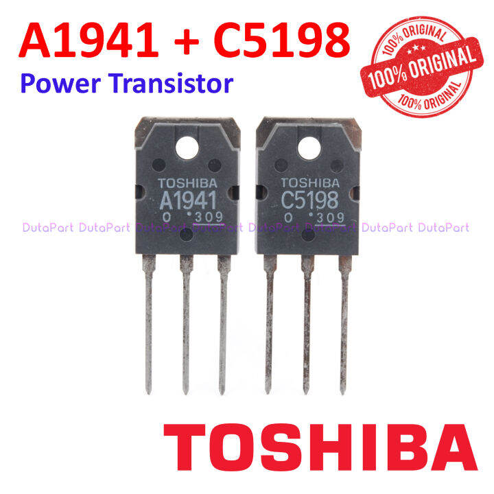 1 SET A1941 C5198 SET ORIGINAL TOSHIBA JAPAN Power Transistor A 1941 C ...