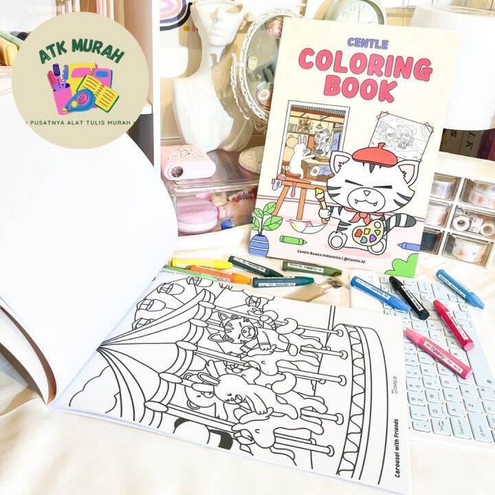 Coloring Book Centle KERTAS TEBAL buku mewarnai untuk anak sekolah ...