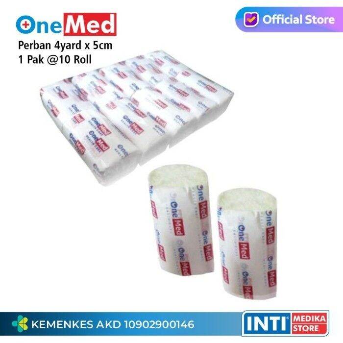 ONEMED Kasa Hidrofil Steril P3K Pembalut Luka Perban Hidrophyl 5 10 15 ...