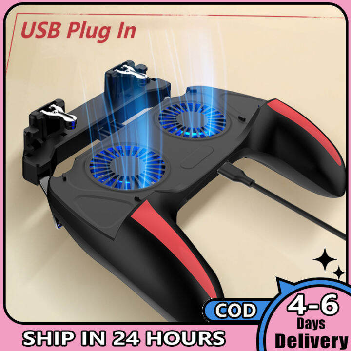 H10 Dual Fan Cooler Gamepad Semiconductor Mobile Phone Radiator Game ...